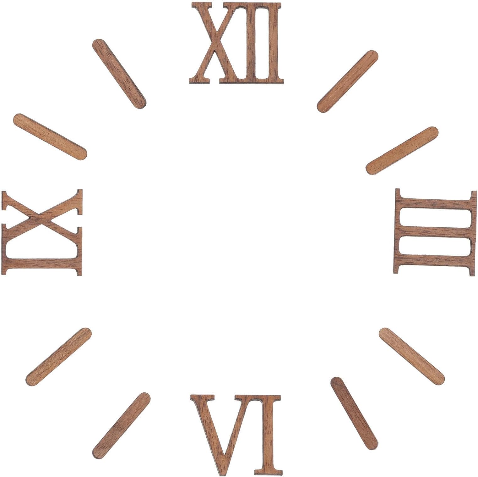 Amazon.com: VILLCASE Clock Numerals Kit, Clock Replacement Numbers, DIY ...