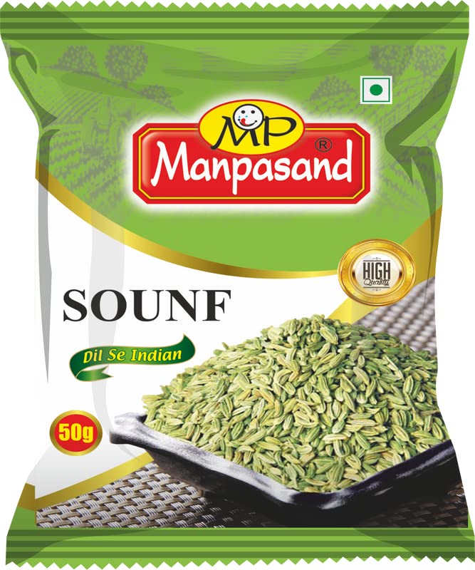 MANPASAND Fennel Seeds | 50gm|Pack of 4| Sabut Saunf | Variyali | Whole ...