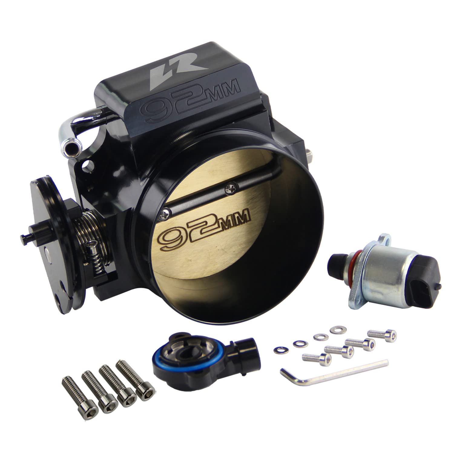 Amazon.com: LineRacing 92mm Throttle Body+TPS IAC Throttle Position ...