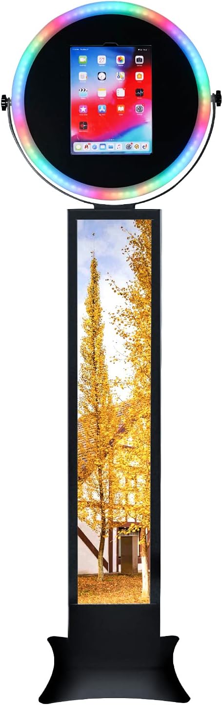 Amazon.com : WISVANAI Portable Photo Booth with Advertising Light Box ...