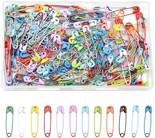 Hocansen 200 Pcs Safety Pins 28mm Colored Safety Pins Color Small ...