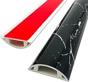 Amazon.co.jp: PVC Cable Duct, Cable Trunking, Self Adhesive Wire Cover ...