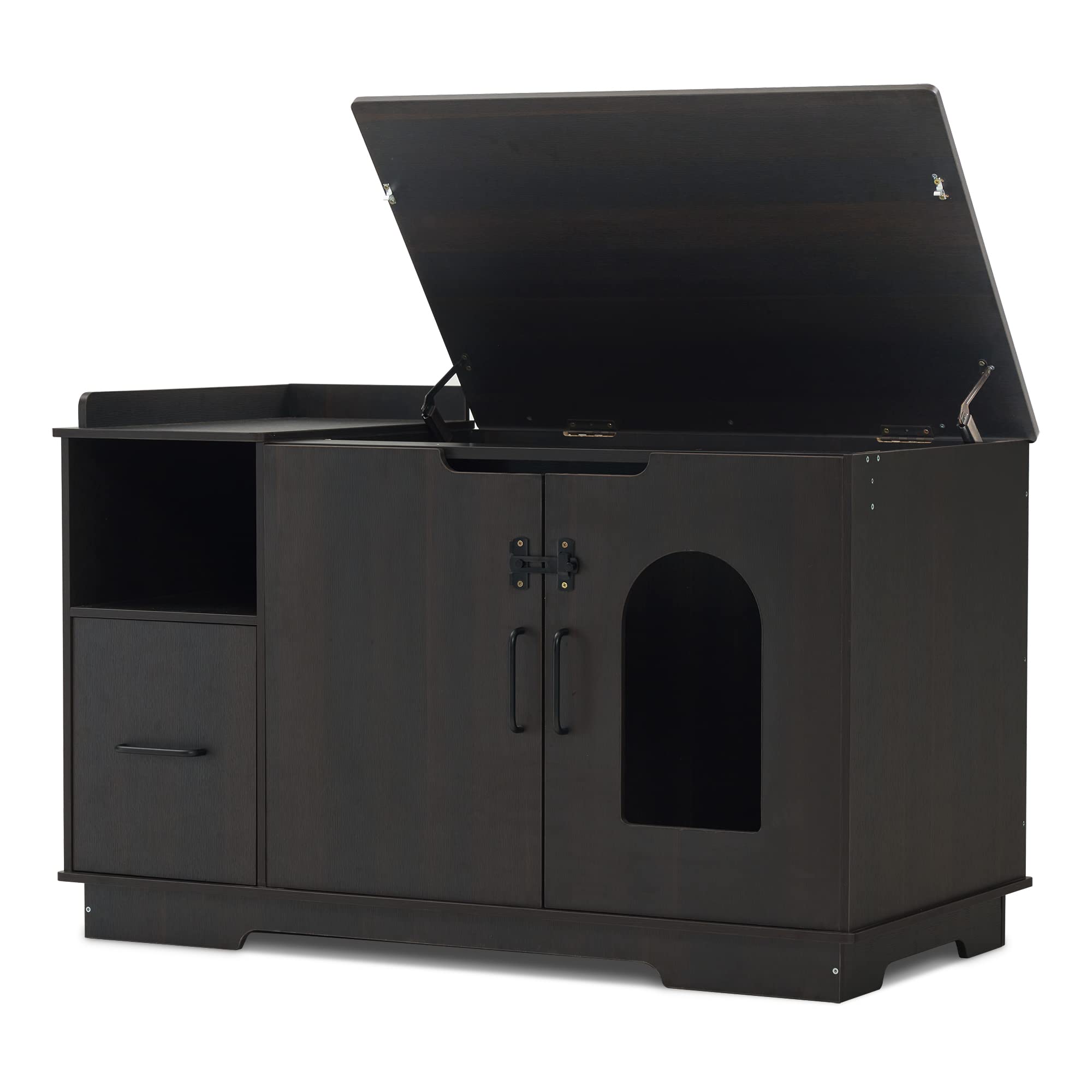 Amazon.com: MCombo X-Large Cat Litter Box Furniture Hidden with Top ...