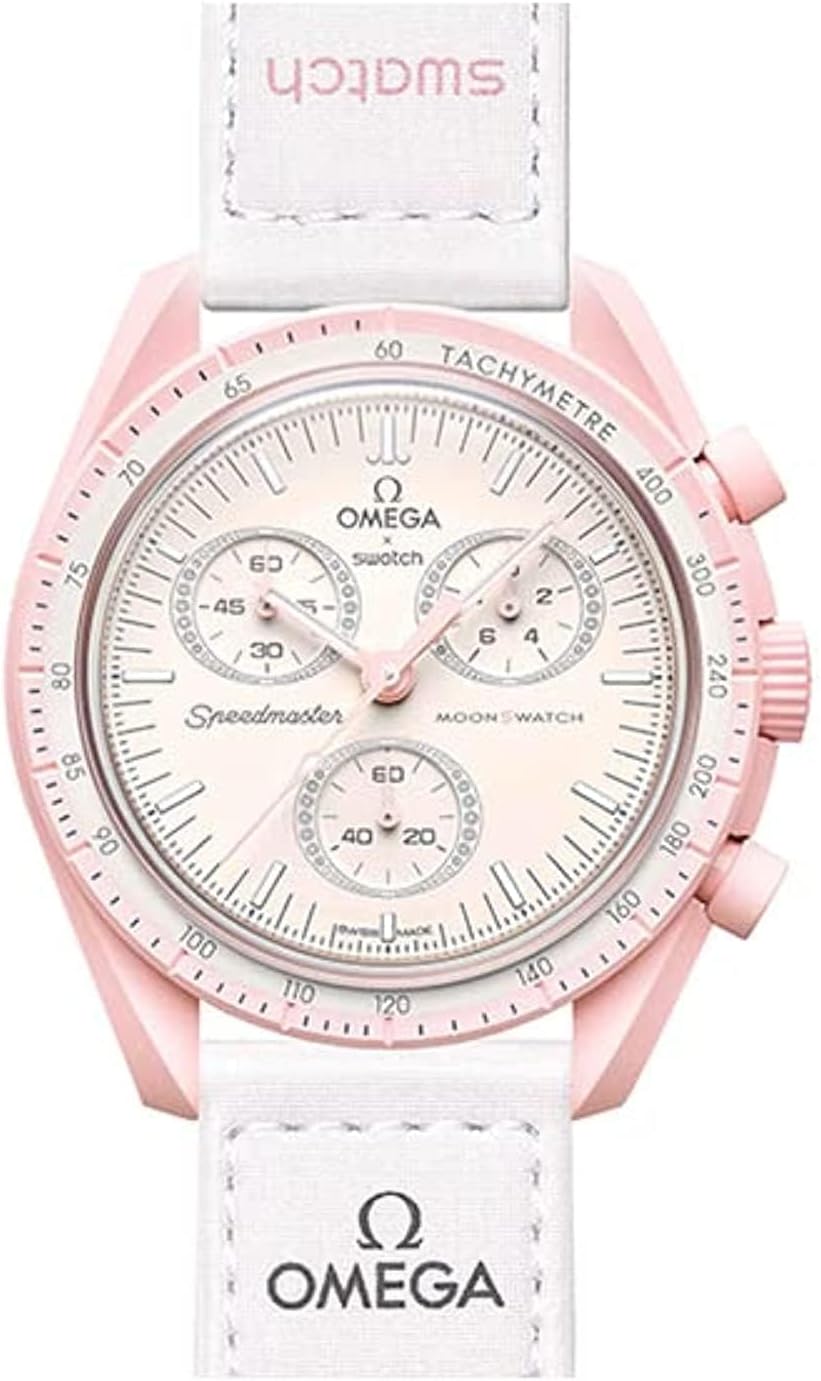 THE BIOCERAMIC MOONSWATCH COLLECTION MoonSwatch (Pink) : Buy Online at ...