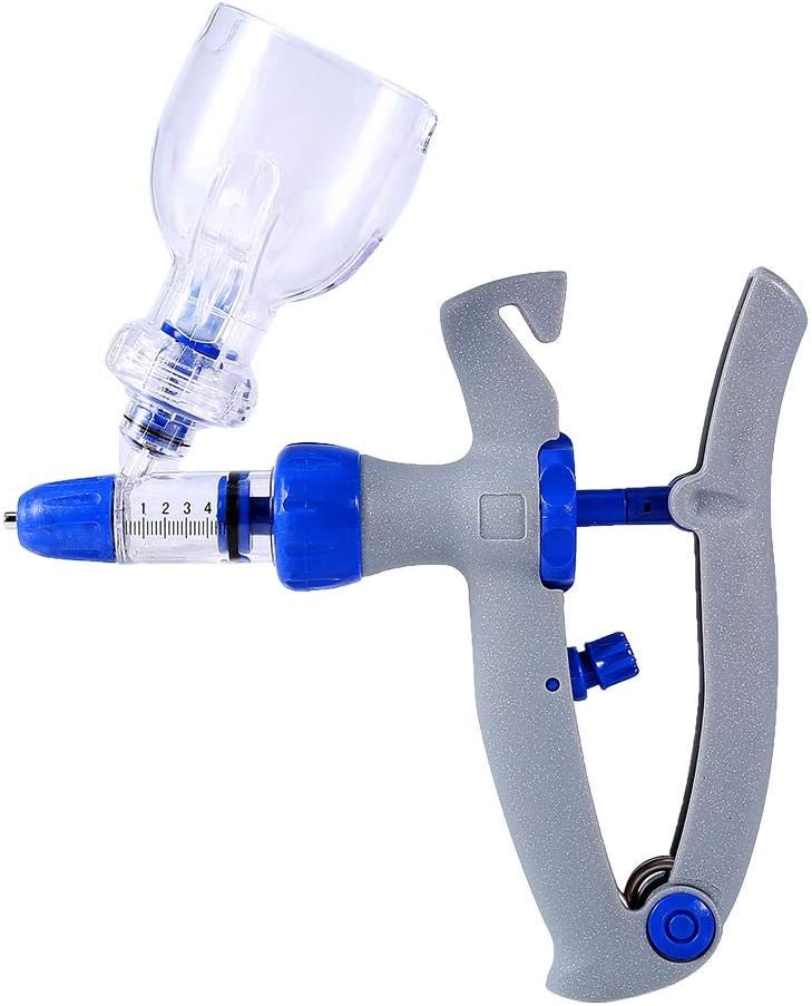 Amazon.com : Adjustable and Continuous Syringe Animal Injector Gun ...