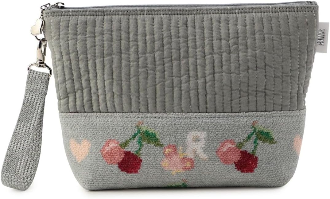 Amazon | [フェイラー] ポーチ 【1G2024121098110】 キープスマイリングチェリー KSMC-241098 グレー | FEILER(フェイラー) | ポーチ