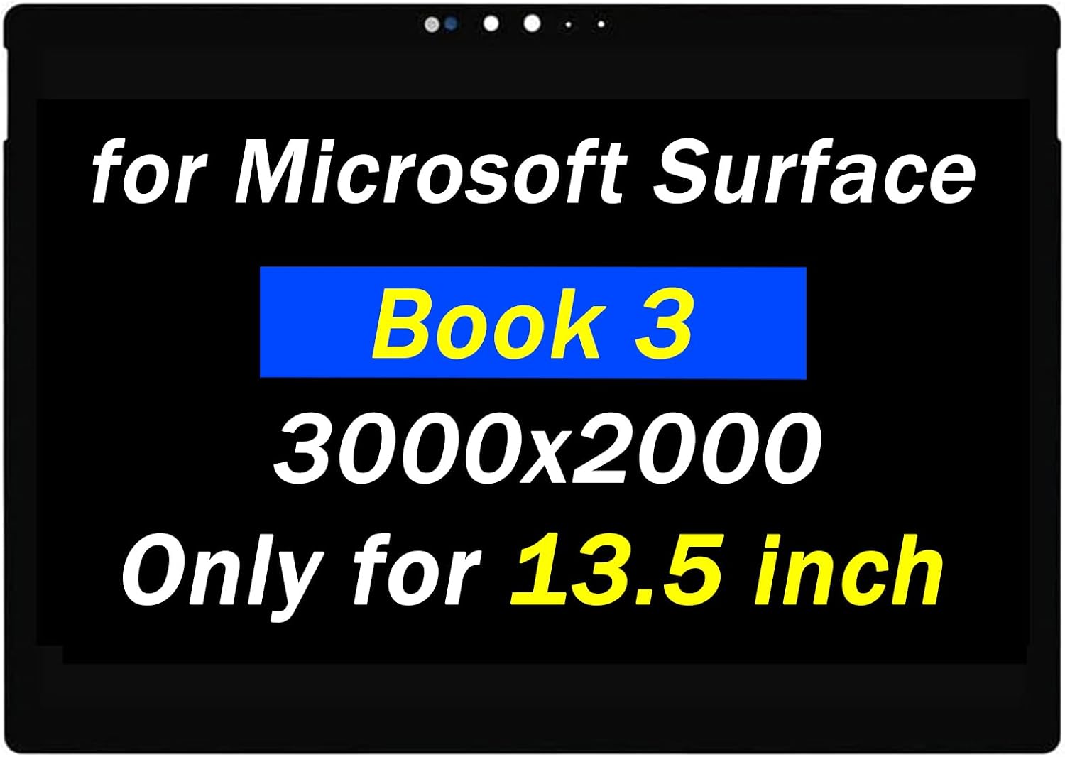 Amazon.com: PEHDPVS Screen Replacement 13.5" for Microsoft Surface Book ...