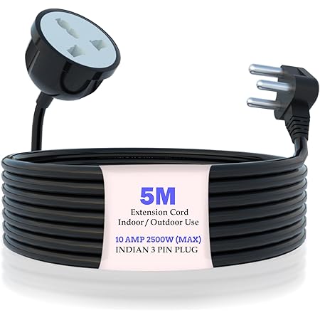 Buy MX Extension Board with 5M Heavy Duty Long Wire Cord, Single Outlet ...