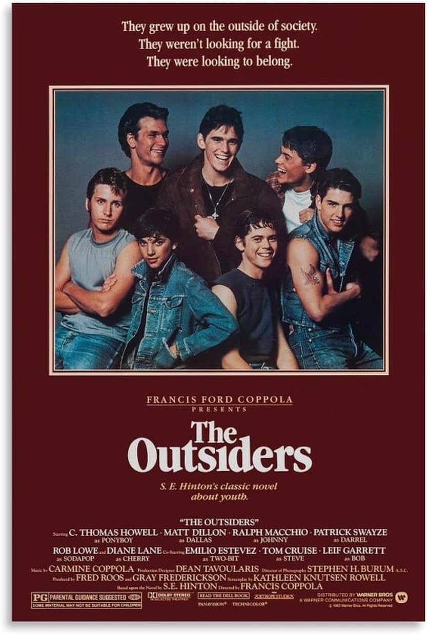Amazon.com: NBHDWF The Outsiders Poster Classic Movie Vintage Posters ...