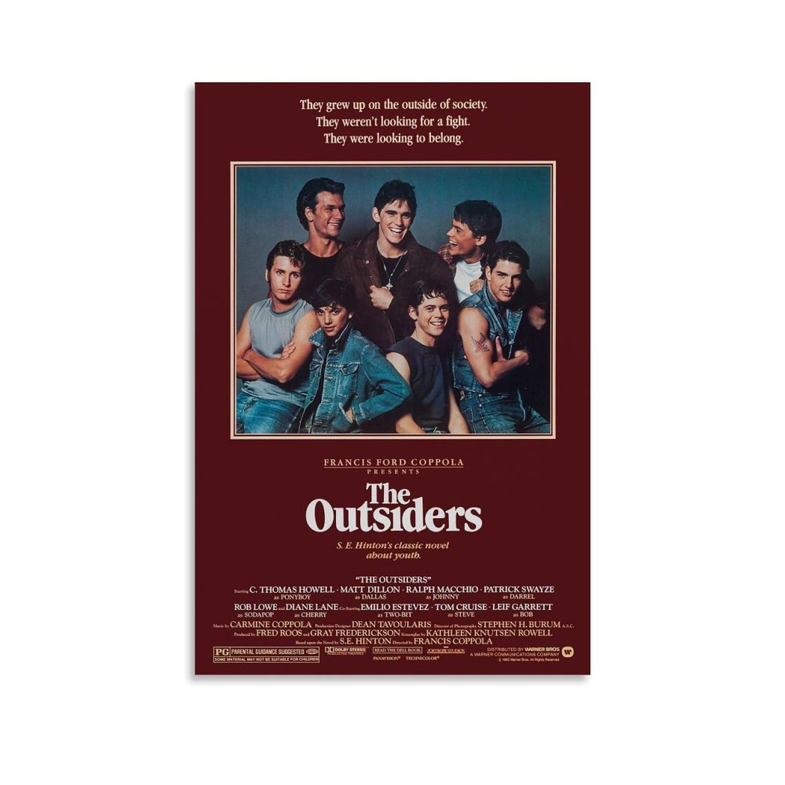 Amazon.com: NBHDWF The Outsiders Poster Classic Movie Vintage Posters ...