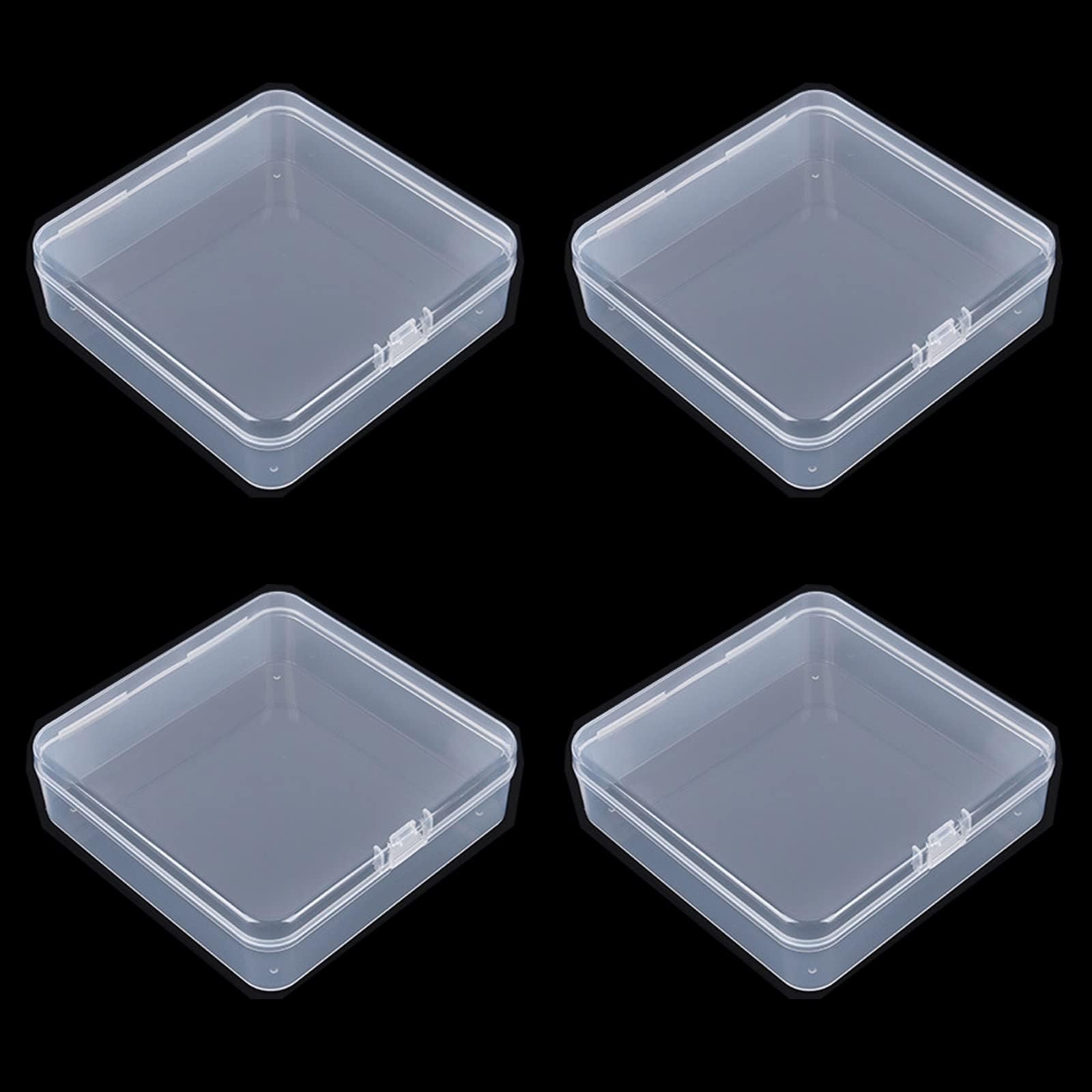 Amazon.com: Clear Plastic Box - 4" Square X 2" Tall - 6 Boxes Per Pack