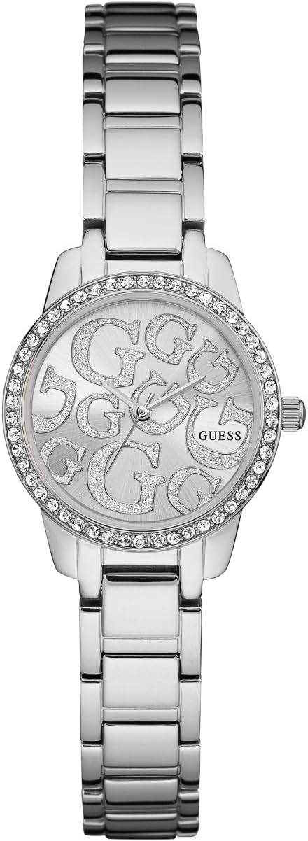 Guess Damen Analog Quarz Uhr mit Edelstahl Armband W0891L1 : Amazon.de ...