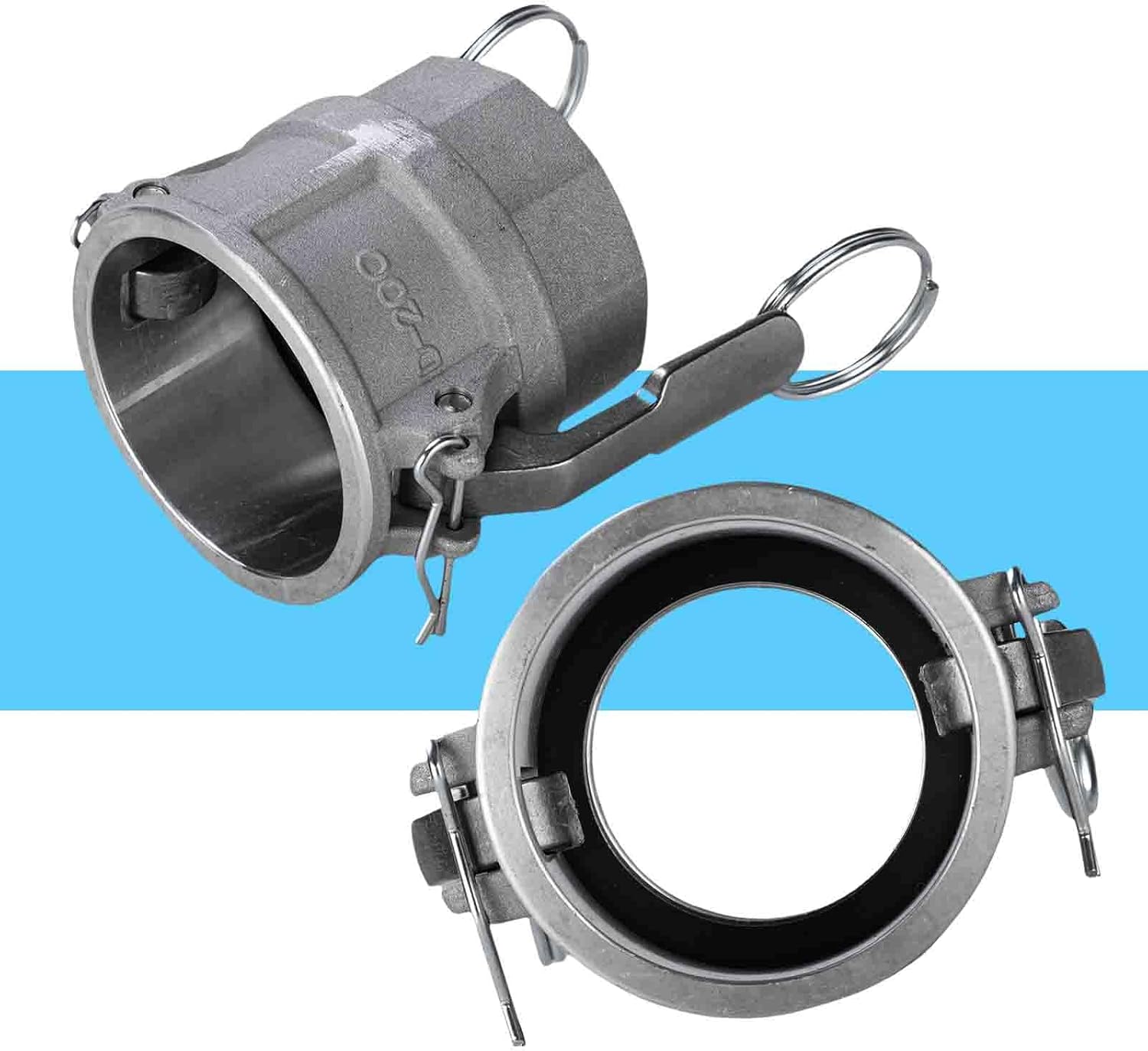 2Pcs Aluminum 2Inch Camlock Coupling Type D Female Cam Lock Fitting ...