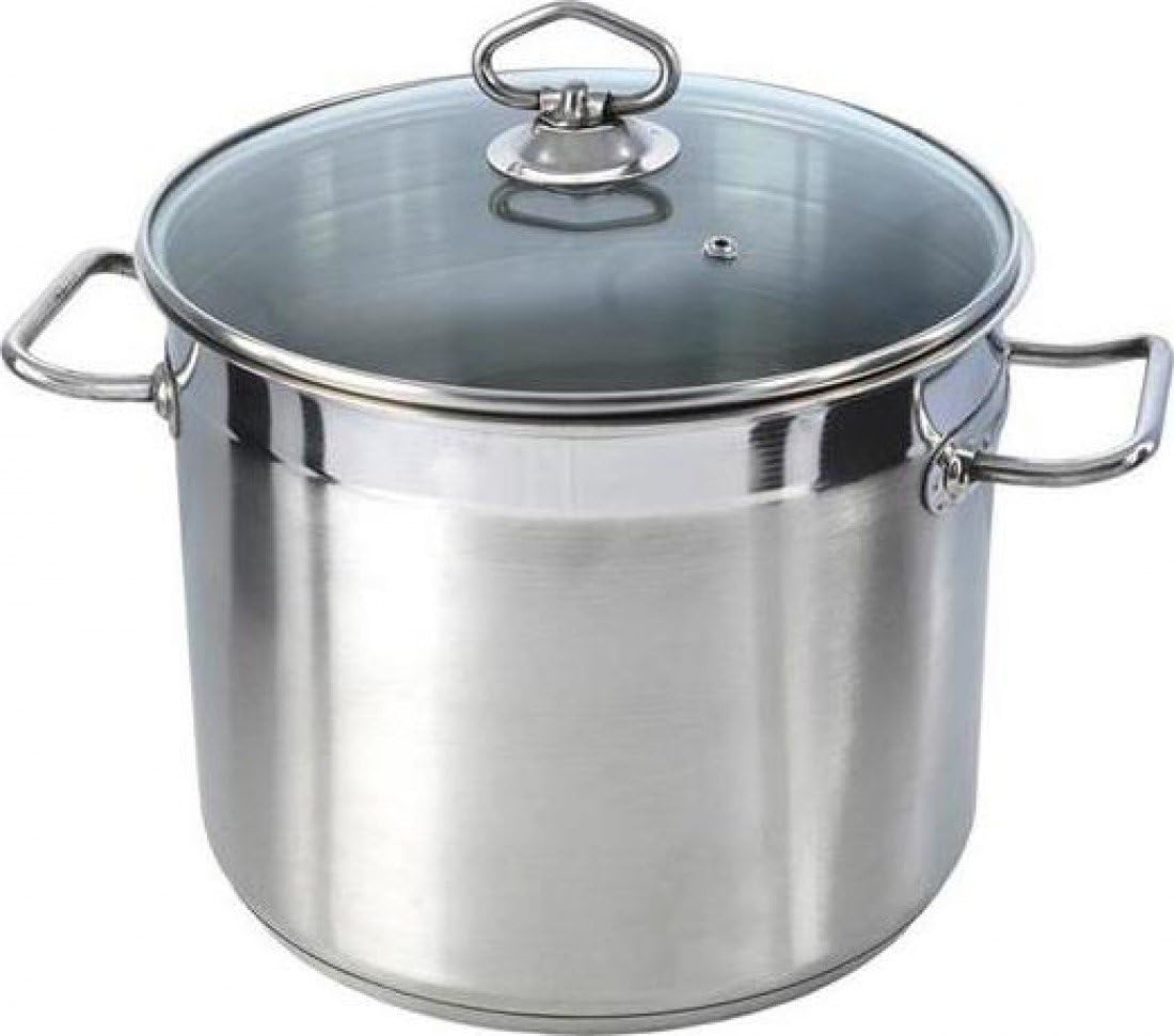 Stainless steel collection Stainless Steel Deep Stock Pot, 24 cm, Multi ...