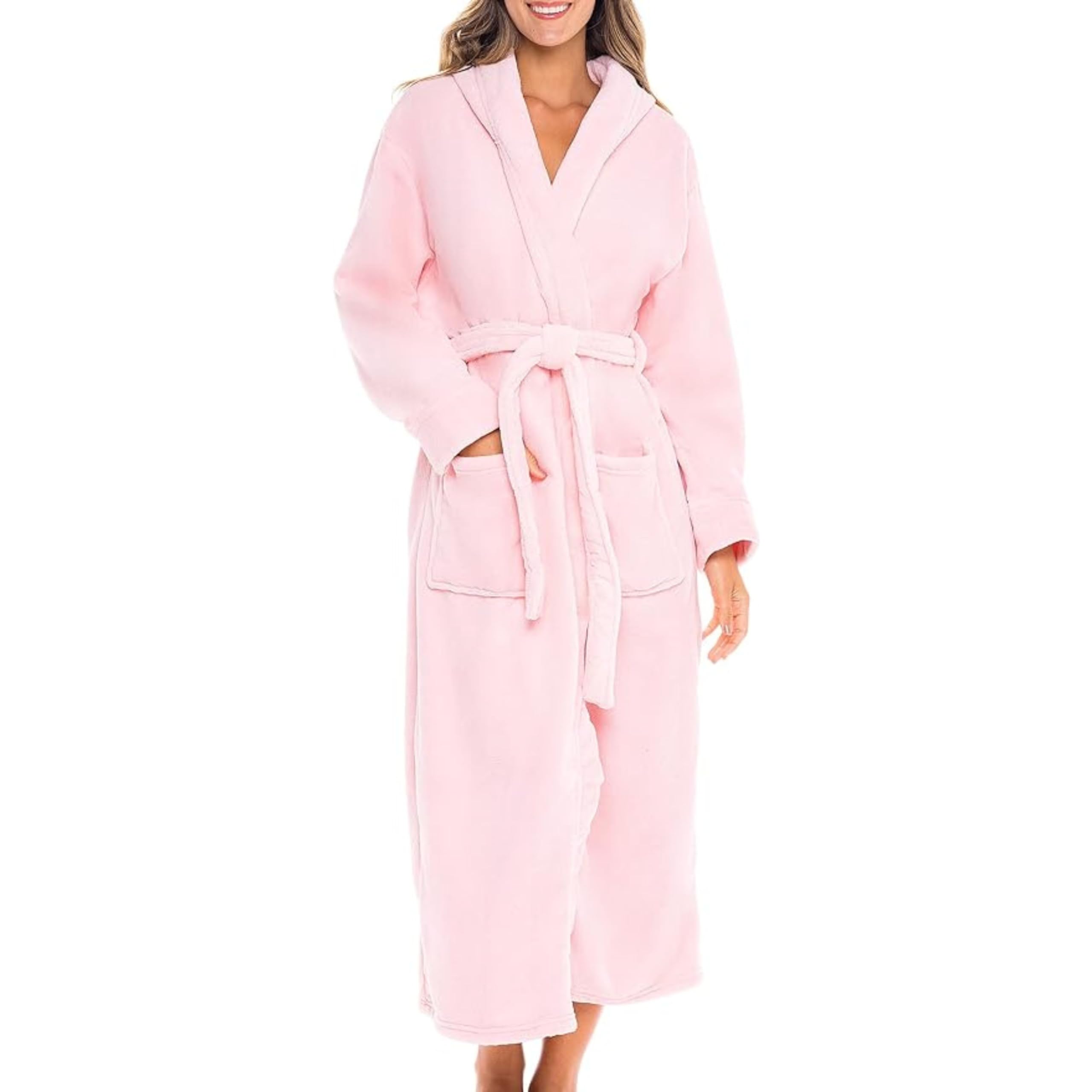 Buy MAXOSHINE Bathrobe for Women-Super Soft Plush Fleece Spa Shower ...