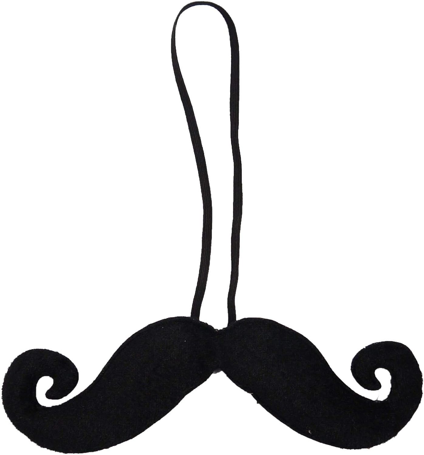 HENBRANDT Large Black Fake Moustache Fancy Dress Accessory Elastic No ...