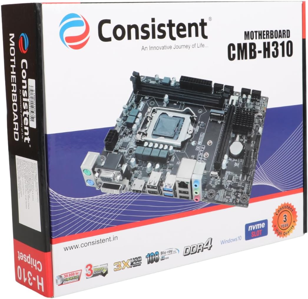 Amazon.in: Buy Consistent H-310 Motherboard 8th, 9th Gen i3, i5, i7 ...