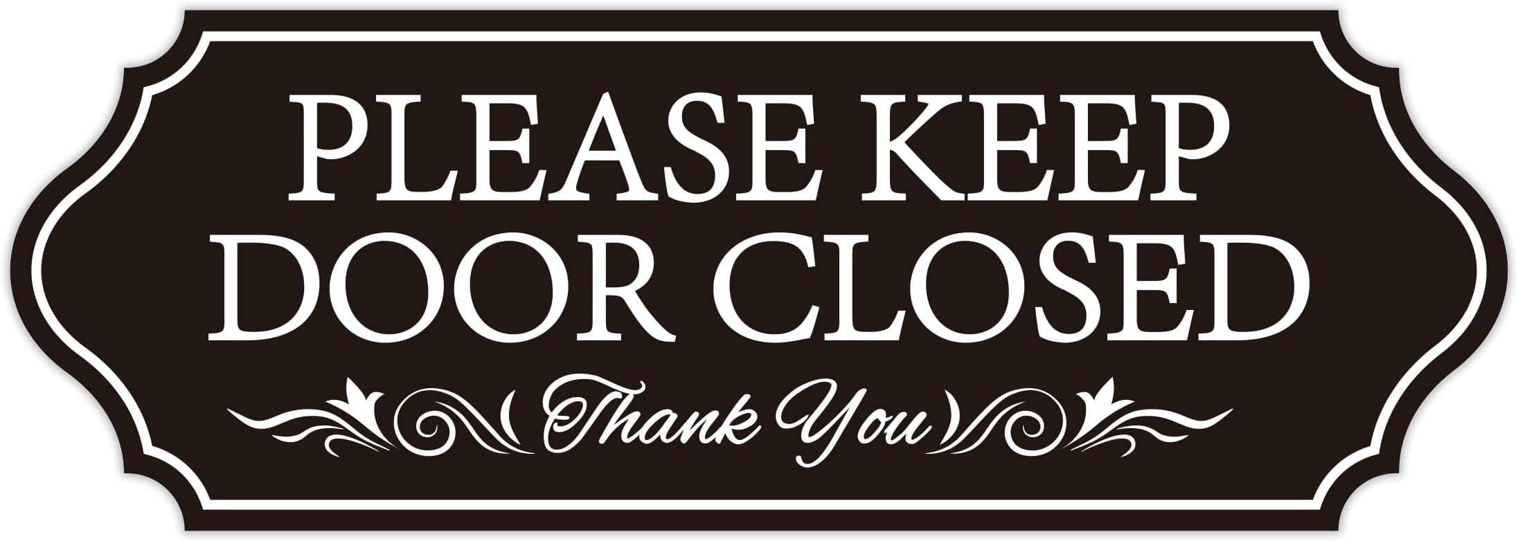 Amazon.com : Please Keep Door Closed Sign for House, Self-Adhesive ...