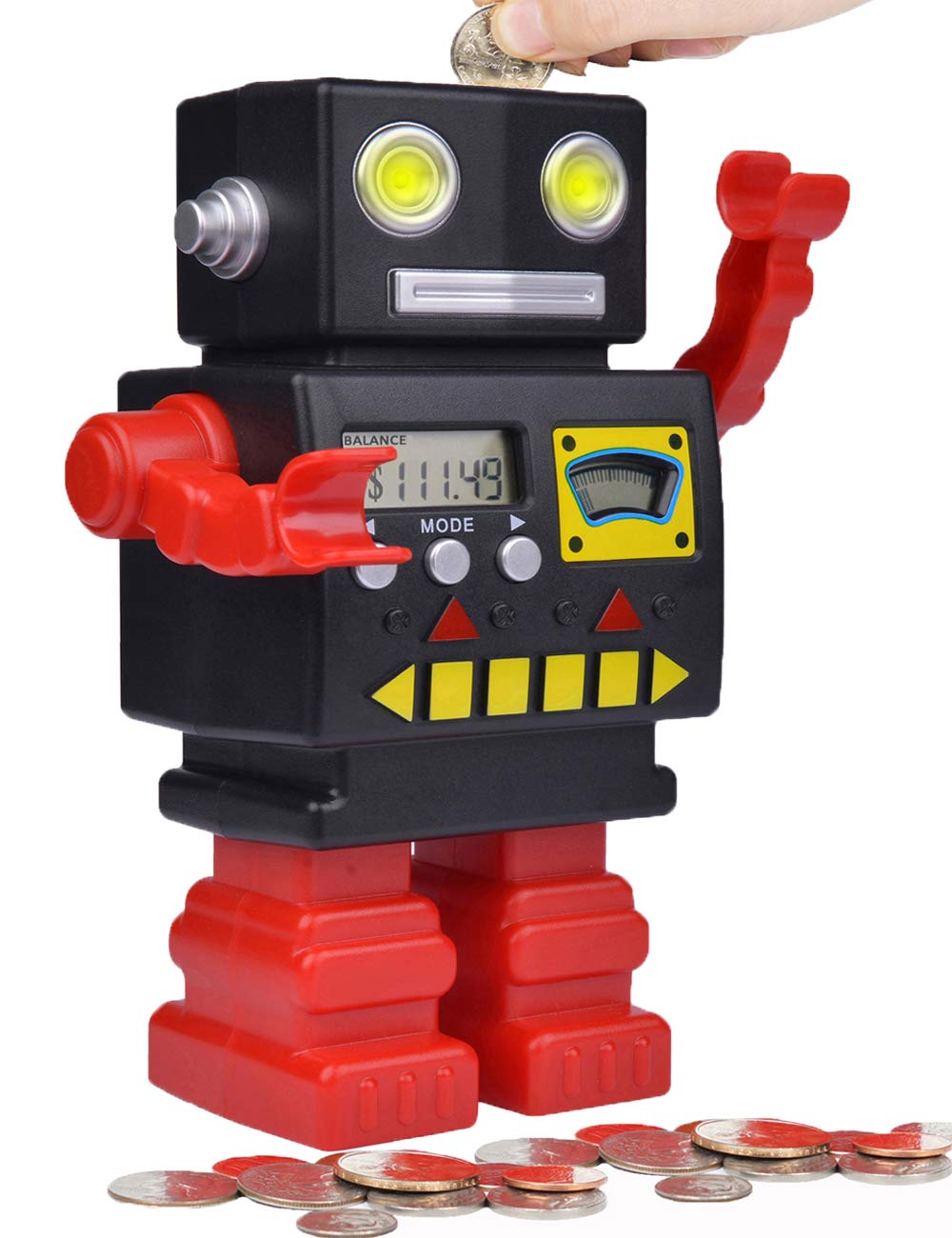 Buy Robot Digital Coin Piggy Bank for Kids with Automatic LCD Counter ...