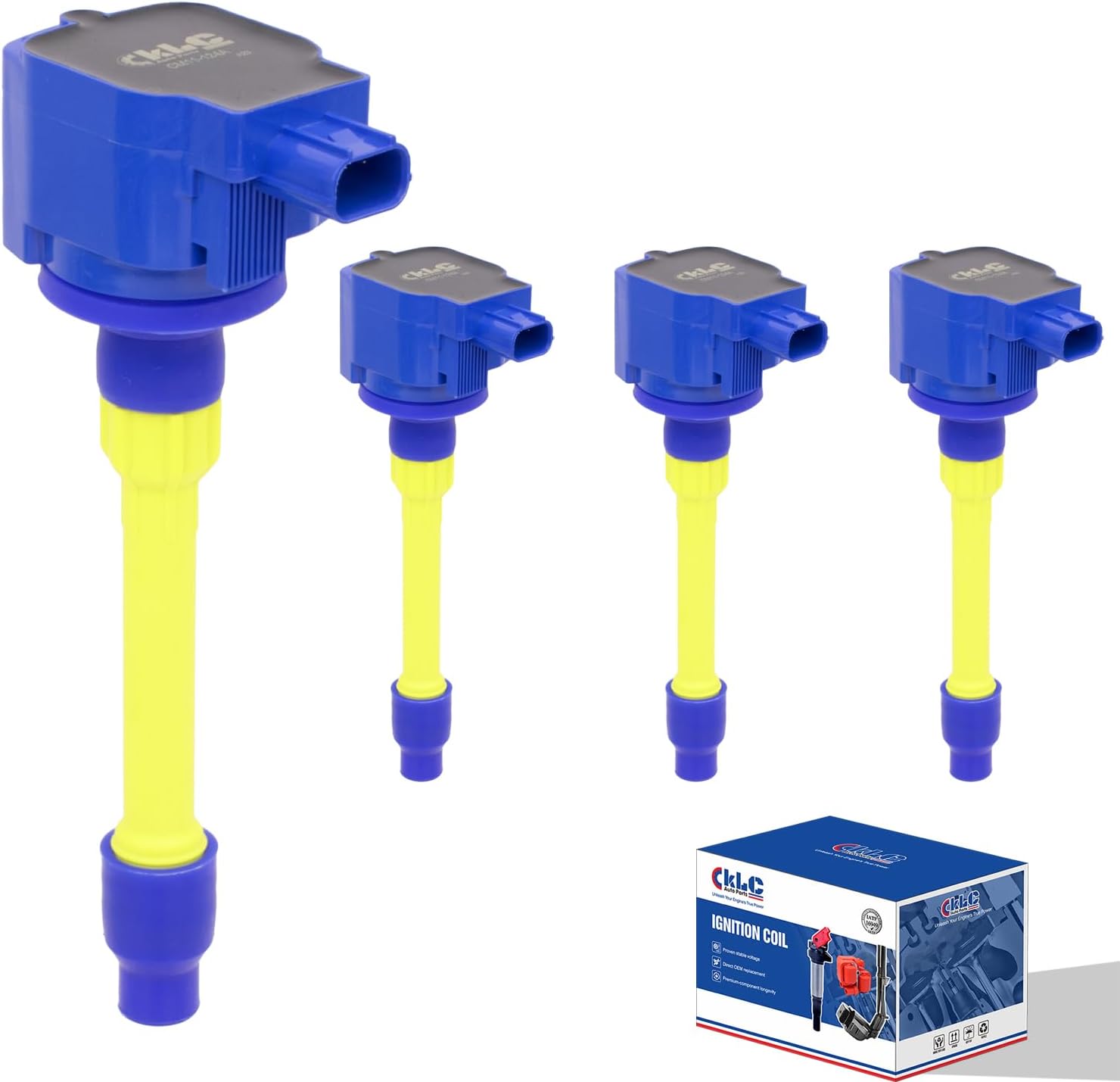 Amazon.com: KLC Set of 4 Performance Ignition Coil Pack CM11-124A 30520-59B-013 UF781 for Honda ...