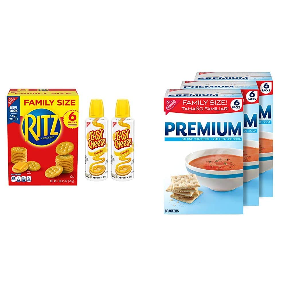 Buy RITZ Original Crackers and Easy Cheese Cheddar Snack Variety Pack ...