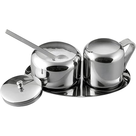 Amazon.com | Frieling USA 18/10 Stainless Steel Creamer and Sugar Bowl ...