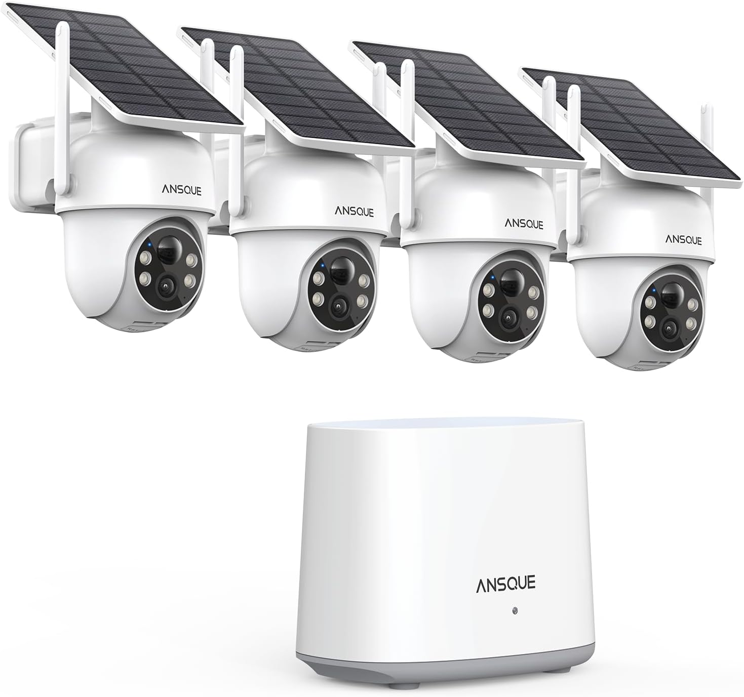 Amazon.com : ANRAN Solar Security Cameras Wireless Outdoor, 4MP FHD ...