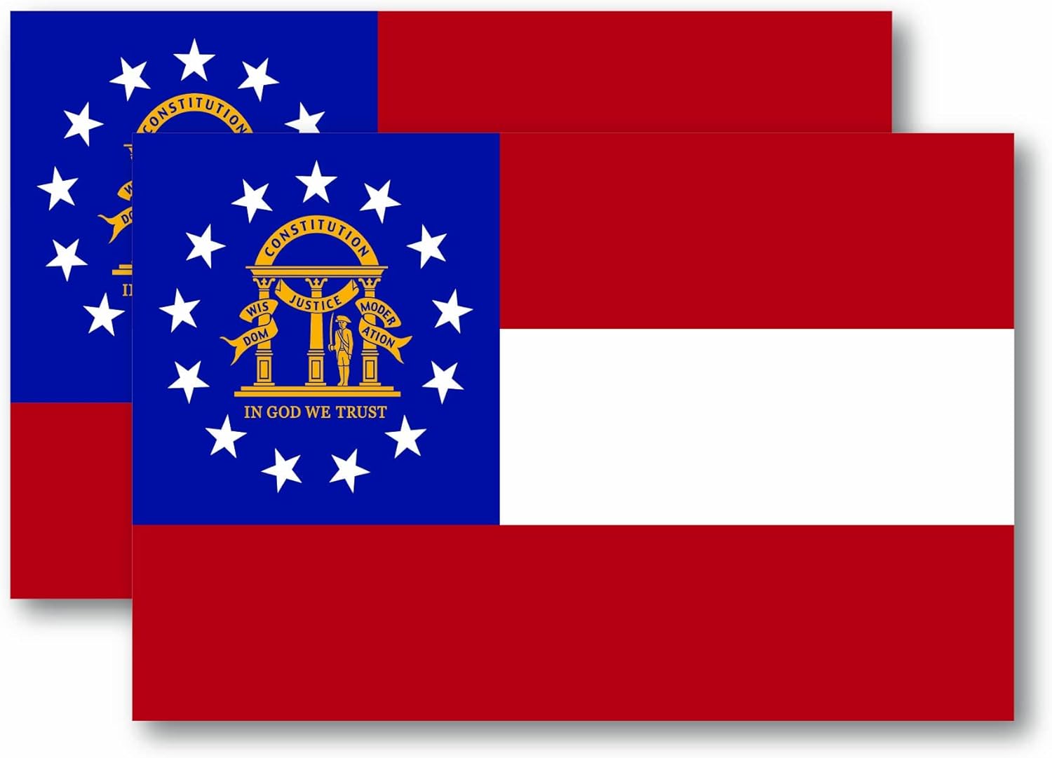 Amazon.com - State of Georgia Flag Vinyl Decal Bumper Sticker for Cups ...