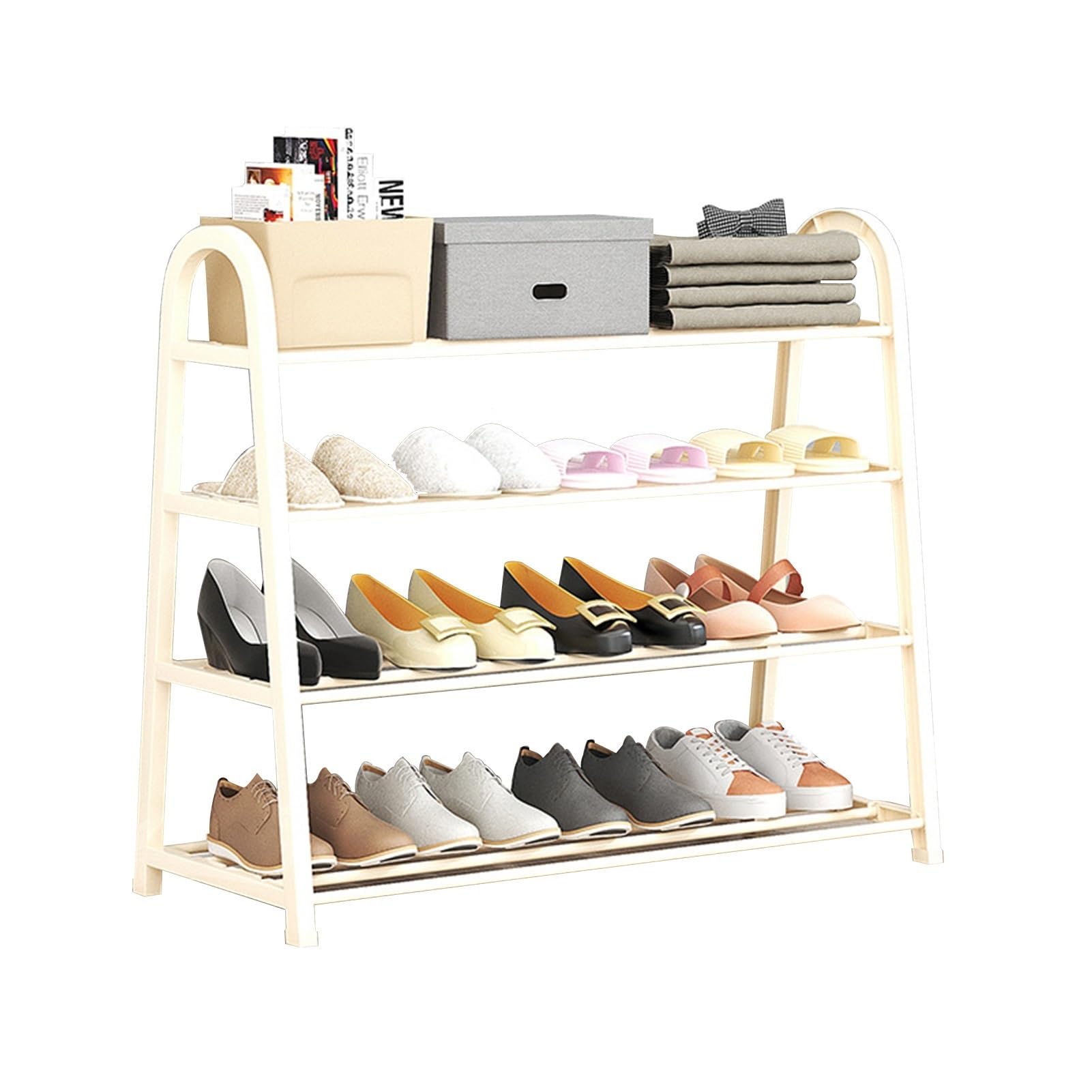 Amazon.com: A Shape Shoe Rack 4-Tier Stand Free Standing Shoe Rack Suit ...