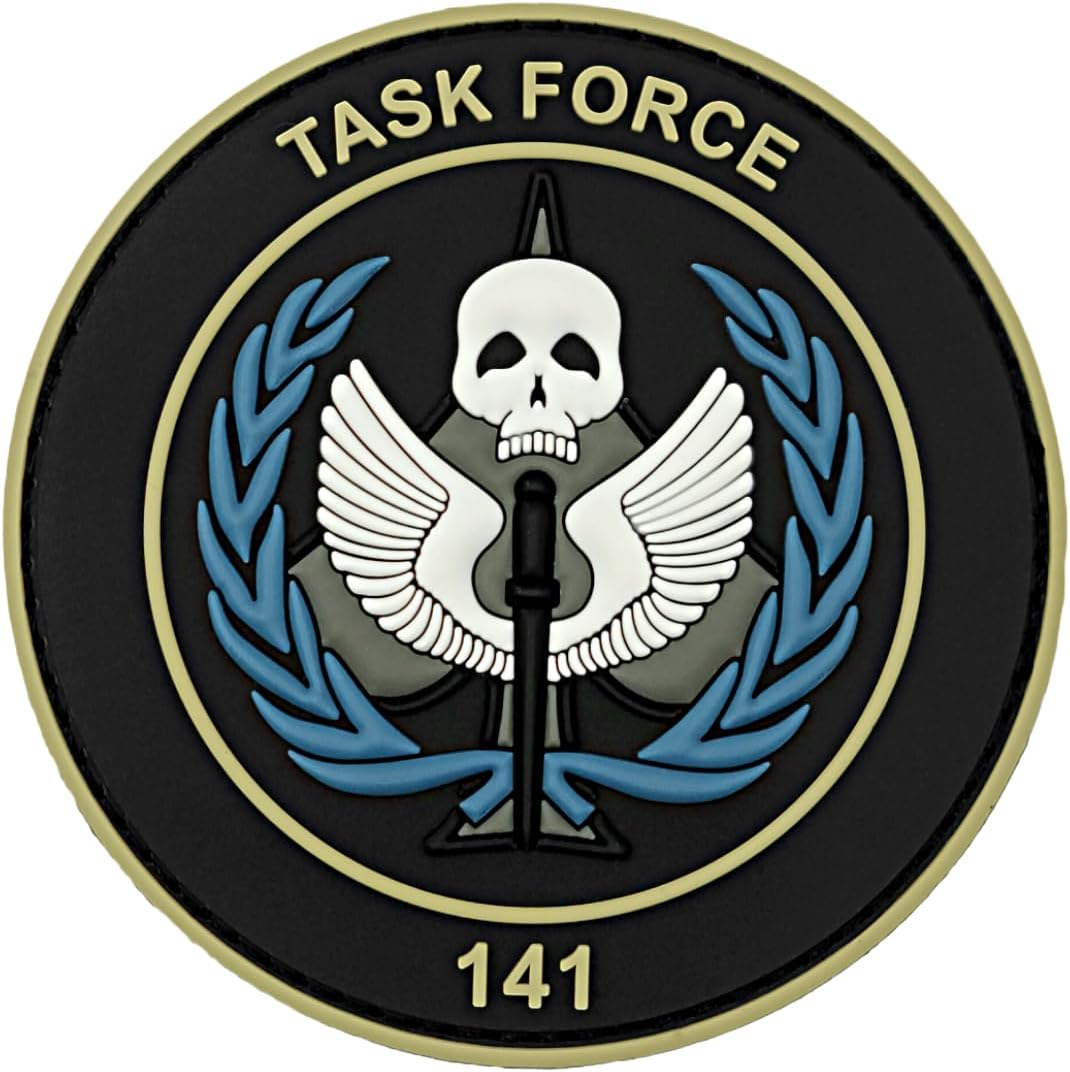 Amazon.com: Call Duty Modern Warfare Task Force 141 Logo 3D PVC Rubber ...