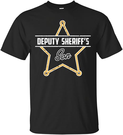 Amazon.com: PoliceTee Deputy Sheriffs Son Sheriffs Deputy Kids Gift Men ...