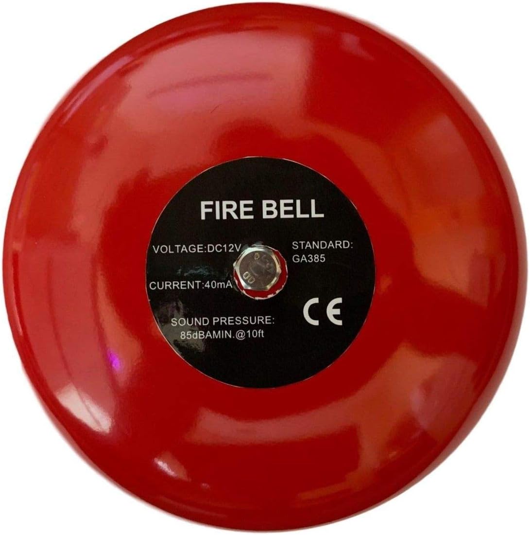 Safeguard Supply Fire Alarm Bell - 6 Inches Ringing Bell - 12 Volt DC ...