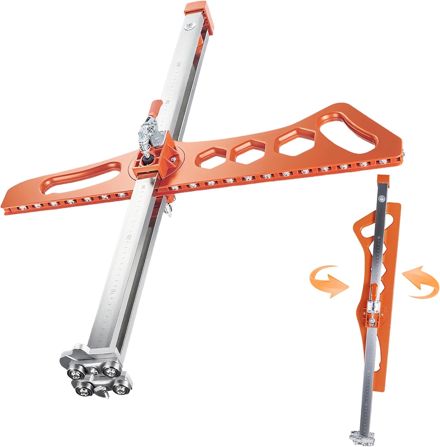 ZOYACREATE Drywall Cutting Tool, Foldable Hand Push Dual Positioning ...