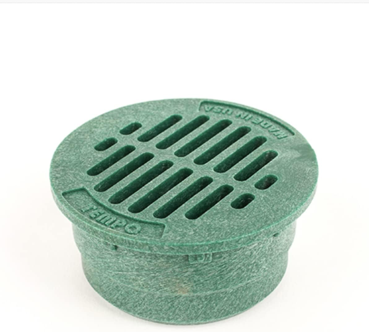 Amazon.com: Premium USA Made 3" Inch Outdoor Round Flat Drain Grate ...