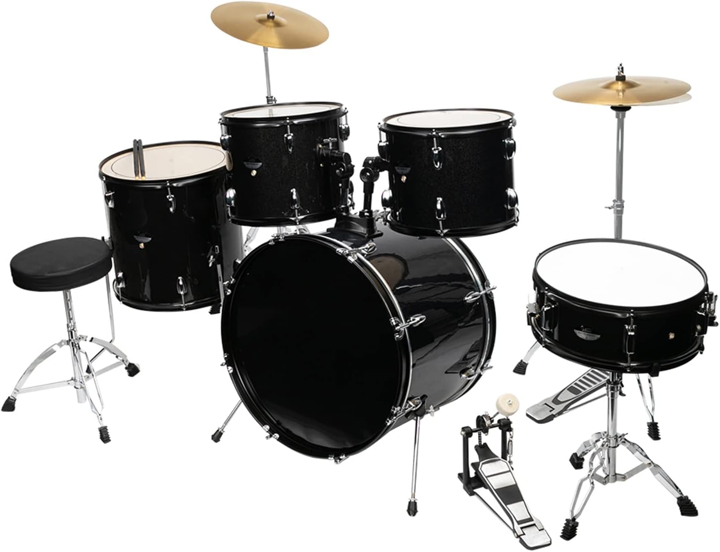 Amazon.com: Ktaxon 5-Piece Adult Drum Set, Full Size Complete Drum Kit ...