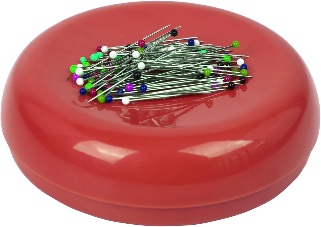 Amazon.com: Hilltian Magnetic Pin Cushion with 100 Plastic Head Pins ...