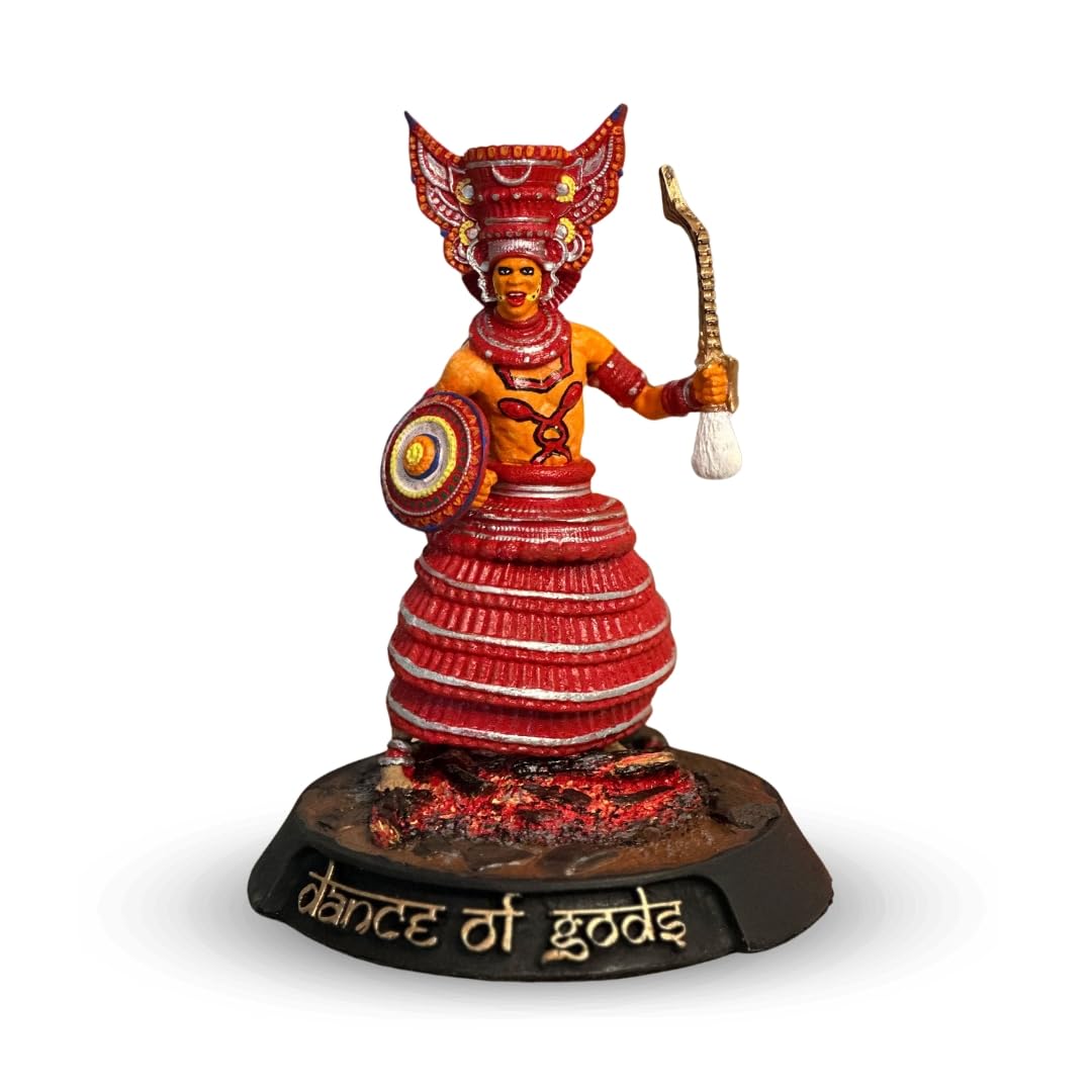 Buy MemoryTrain Theyyam Figurine | Hand-Painted Resin Idol ...