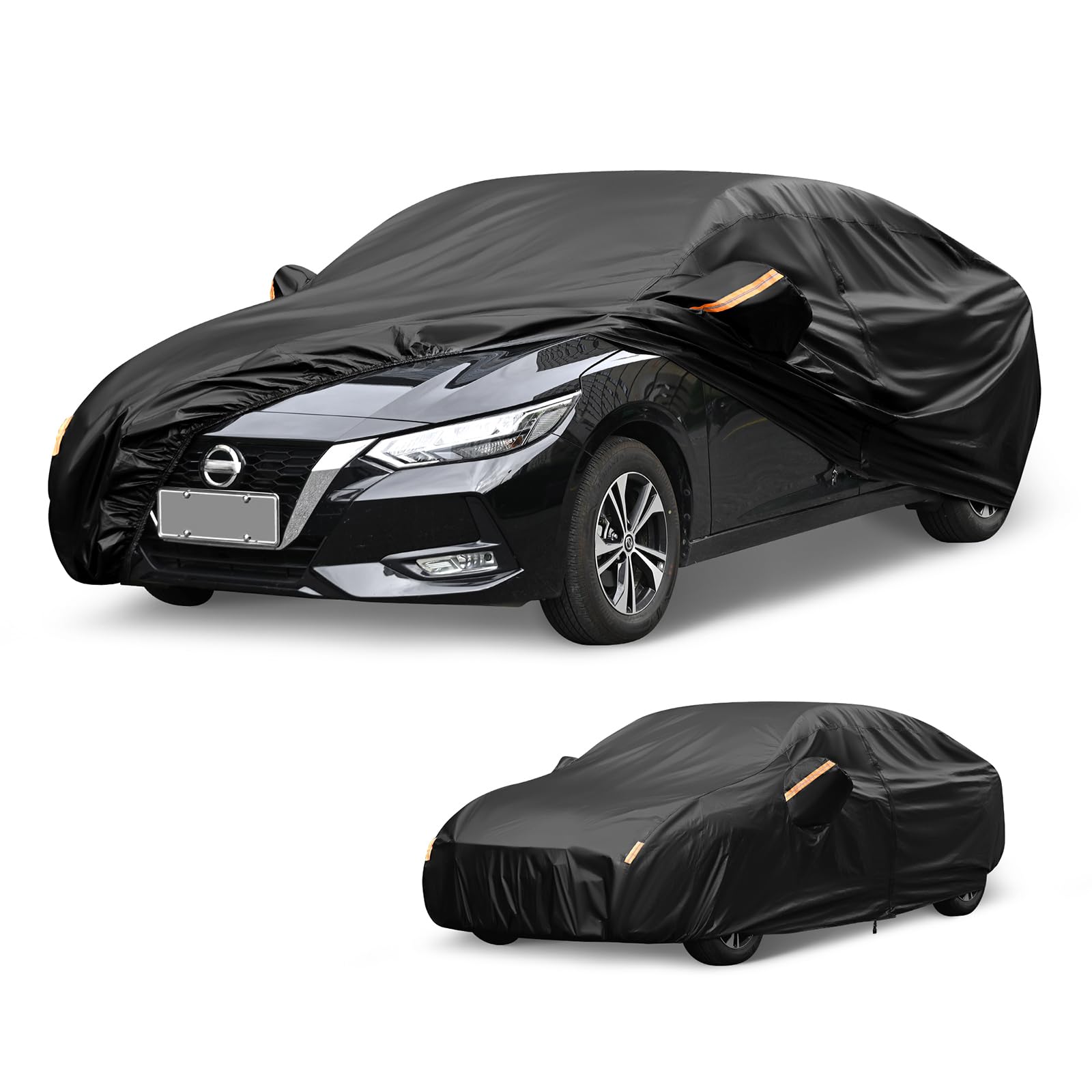 Car Cover Waterproof 10 Layers, Outdoor Full Car Cover Universal Fit ...