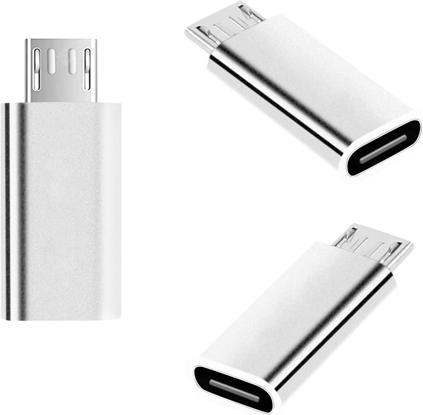 Micro USB to USB C Adapter [3 Pack],Micro USB Adapter,USB C Micro USB ...