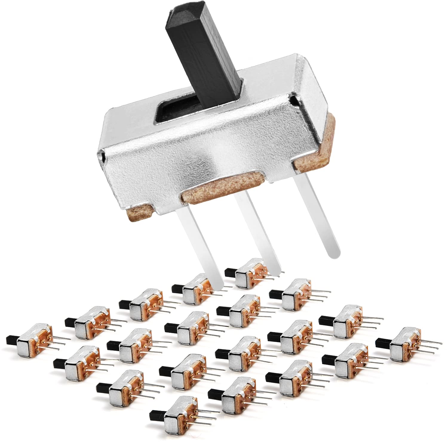 Snapklik.com : Chanzon SPDT Mini Micro Slide Switch 1p2t 2 Position 20pcs 4mm Toggle Vertical ...