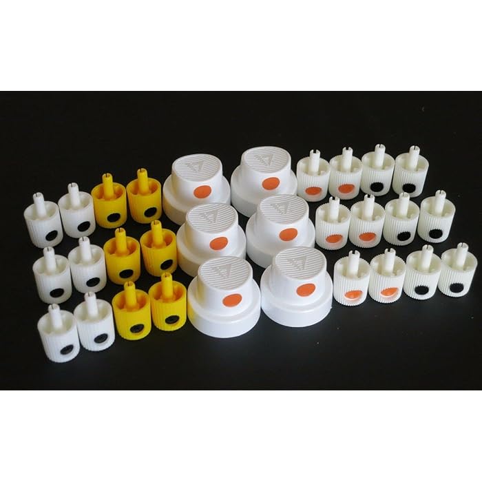 Buy LJMMB 30 Spray Paint Cap Lot Spray Paint Can CAPS! Mixed Nozzle ...