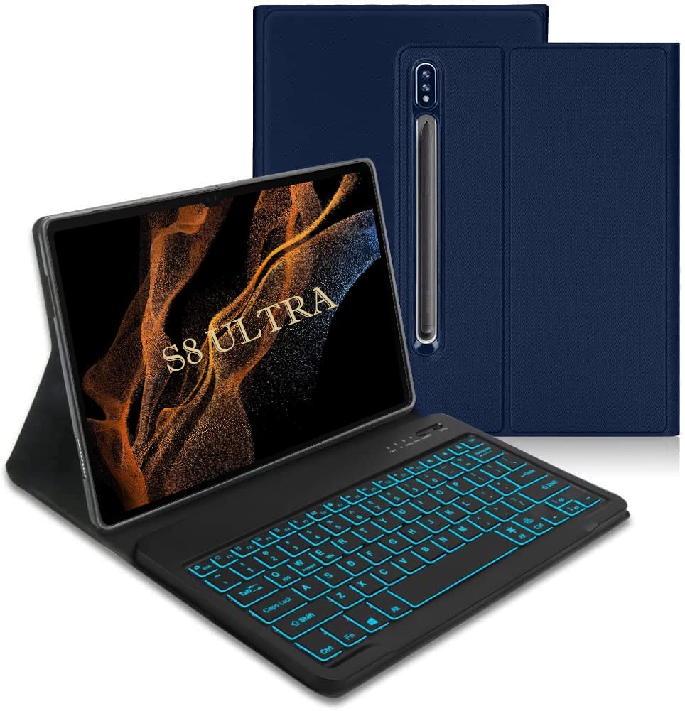 ProElite Keyboard case for Samsung Galaxy Tab S8 Ultra 14.6 inch SM ...