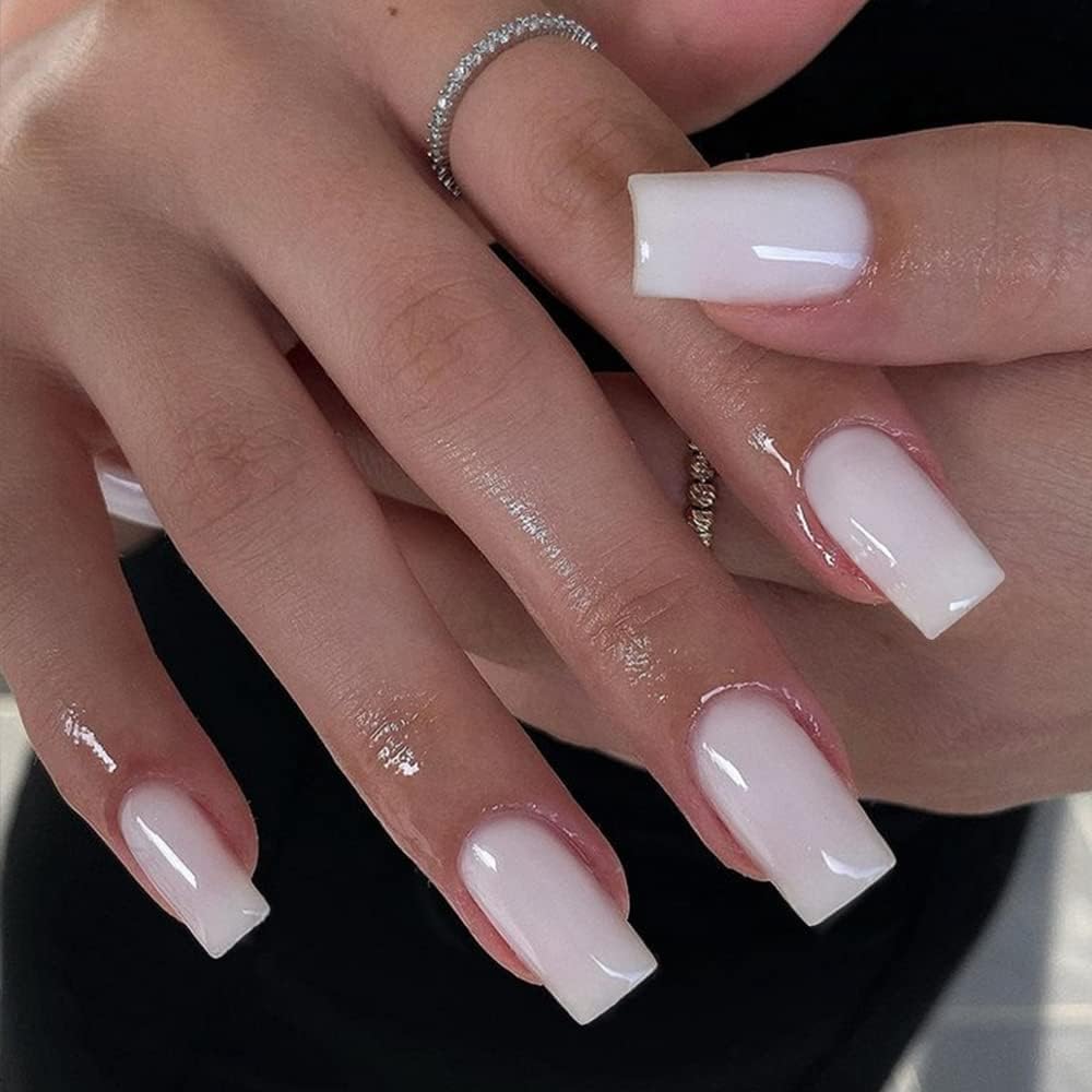 Amazon.com: KQueenest Medium Long Press On Nails Coffin Nails Press Ons ...