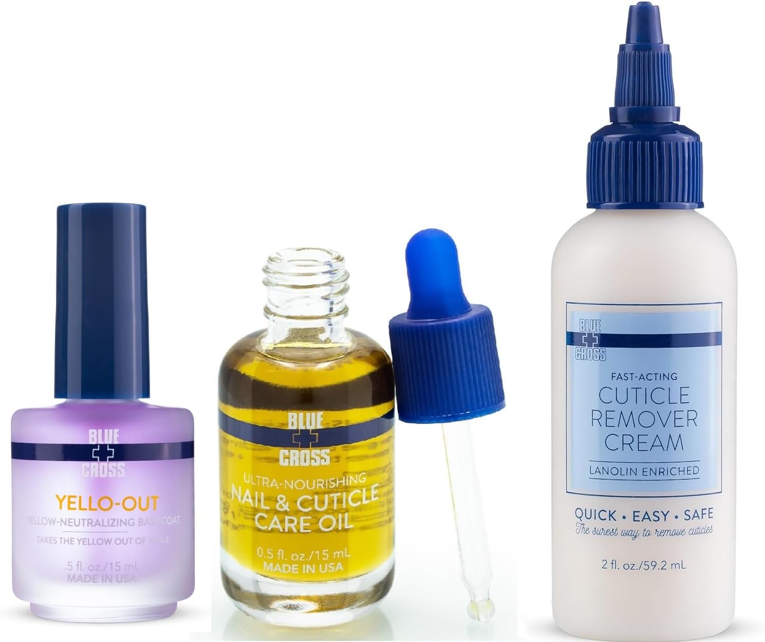 Amazon.com: Blue Cross Ultimate Nail Care Bundle - 2oz Cuticle Remover ...