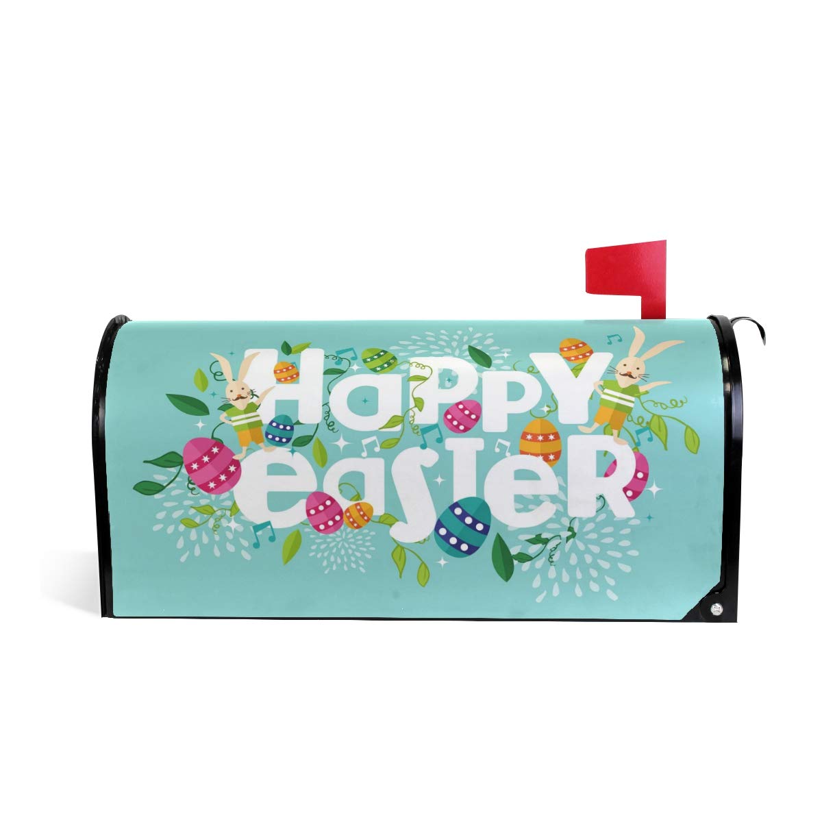 Amazon.com: WOOR Colorful Happy Easter Magnetic Mailbox Cover MailWraps ...