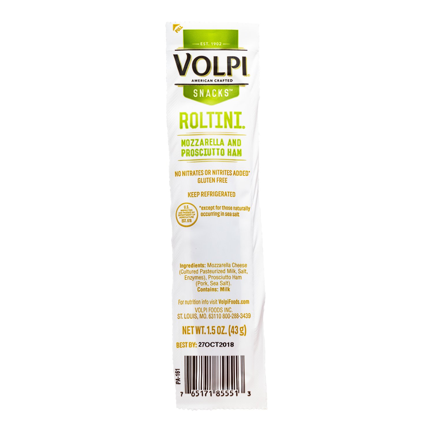 Amazon.com: Volpi Roltini Mozzarella and Prosciutto, 1.5 Ounce ...