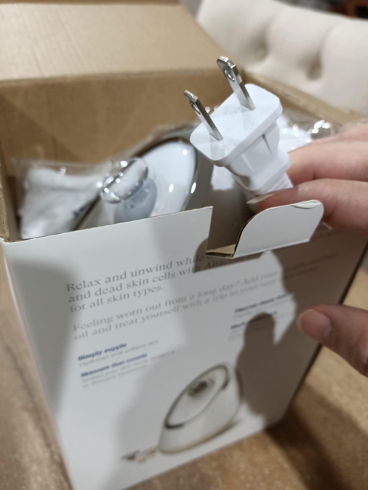 Vanity Planet Aira Ionic Facial Steamer (Beige) - Pore Cleaner That ...