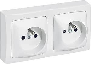 LEGRAND - Double Wall Socket 16A with Earth - Horizontal or Vertical ...