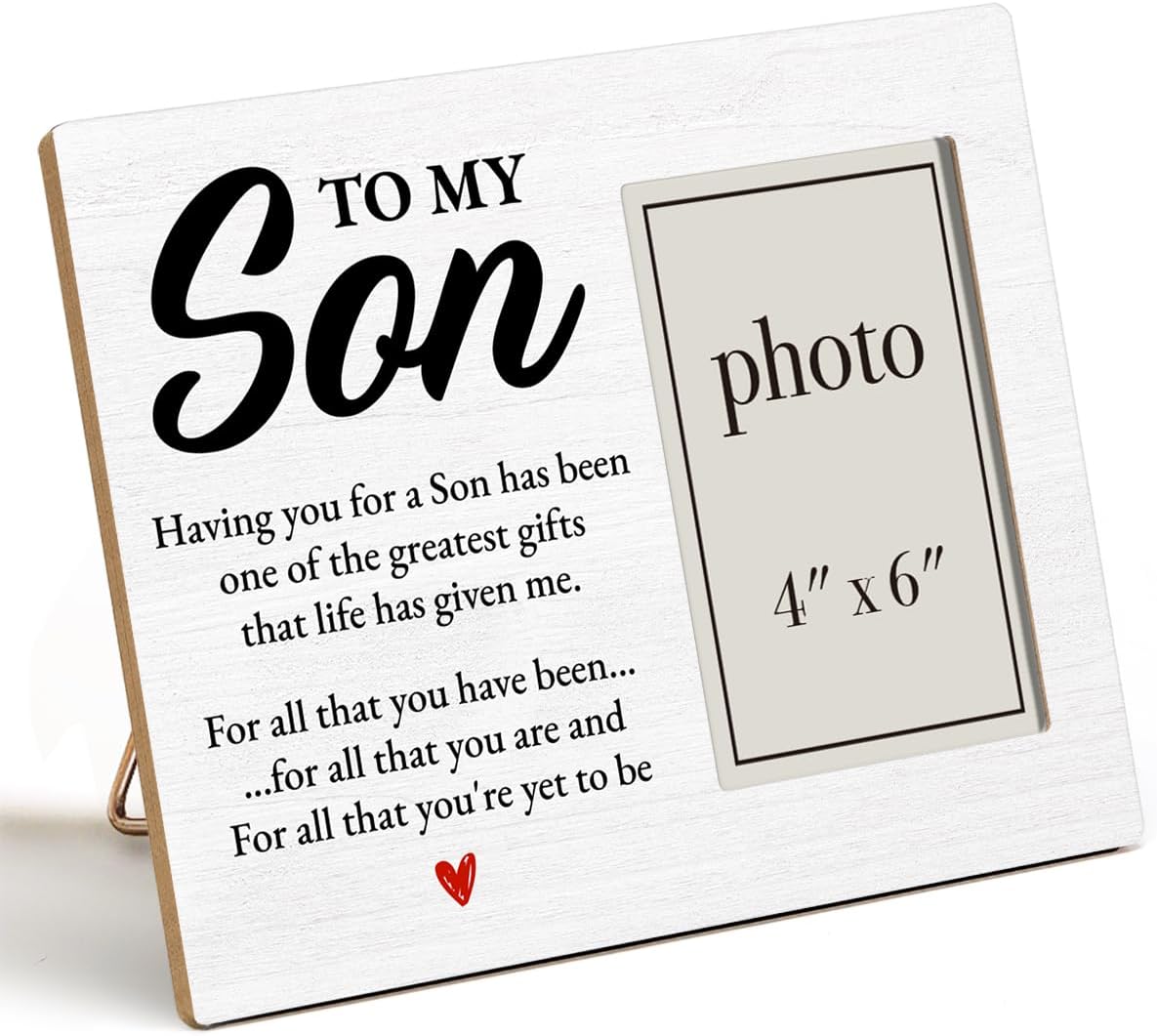 Amazon.com - HiLus Gift for Son, Wooden Picture Frame Gift, Son Photo ...
