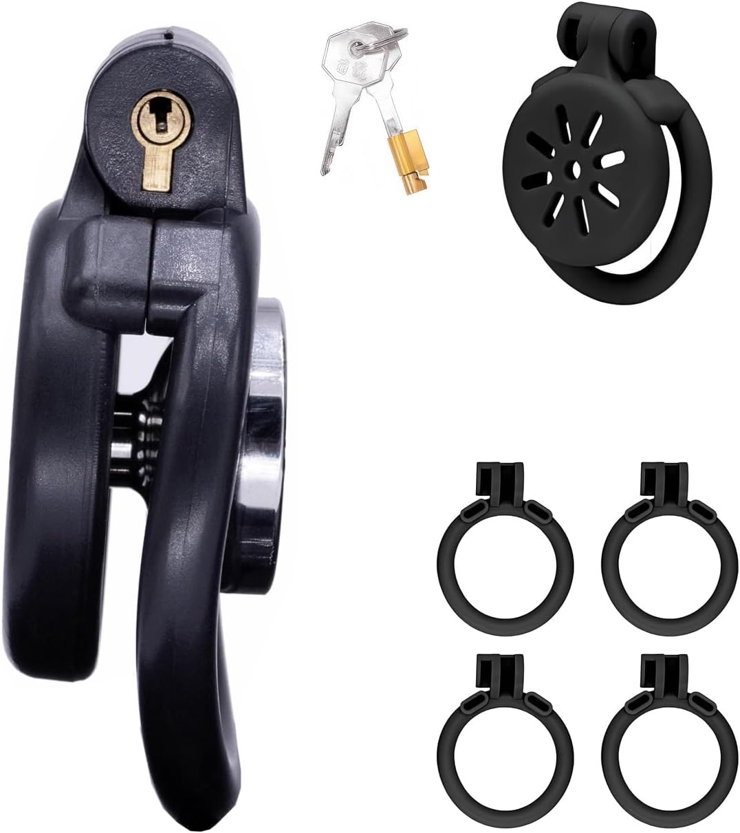 Amazon.com: Inverted Chastity Cage with Catheter and Urinal Tray Male ...